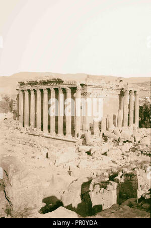 Baalbek. Temple of Bacchus 1900, Lebanon, Baʻlabakk. Reimagined by ...