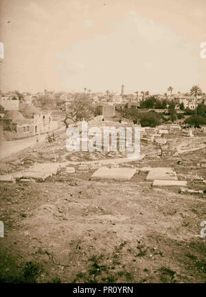 Southern Palestine. Gaza, from the west. 1900, Gaza Strip, Gaza Stock ...