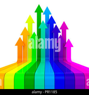 3d arrows pointing up Stock Photo - Alamy