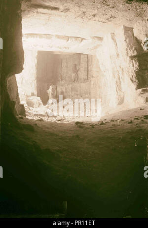 Solomon's Quarries, Jerusalem. 1898, Israel Stock Photo - Alamy