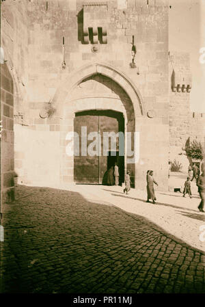 Jerusalem. Jaffa Gate. Needle's eye. Matt. 1924. 1950, Jerusalem ...