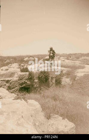 Tibna, north west of Jerusalem, Maccabean tombs at Modin 1900, West ...