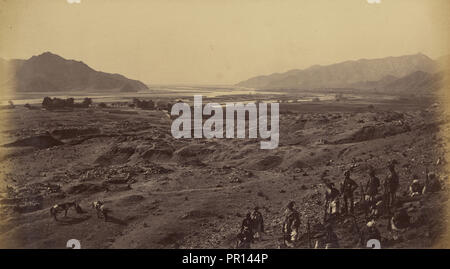 Men on hill surveying desert, John Burke (British, active 1860s - 1870s ...