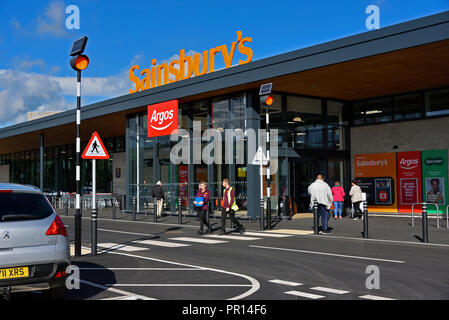 Sainsbury's and Argos Supermarket. Shap Road, Kendal, Cumbria, England ...