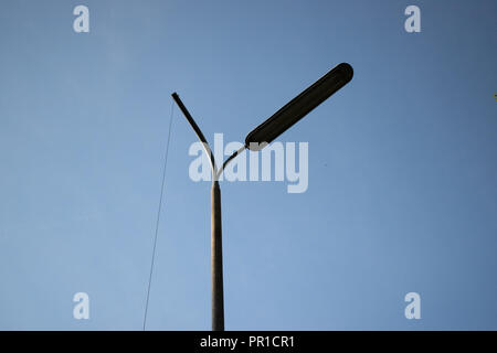 Vintage lamp post near old apartment buildings in Greenwich Village ...