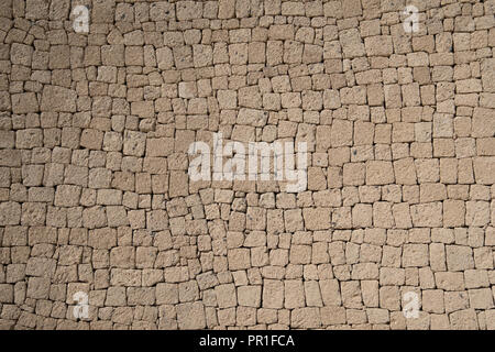 ignimbrite stone wall - natural stone wall background Stock Photo - Alamy