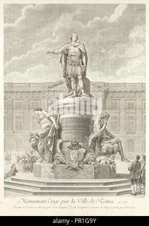 Monument erigé par la ville de Reims en 1765, Description de la place ...