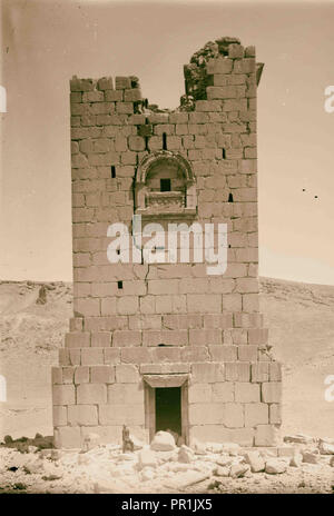 Palmyra. Entrance to the tower tomb of Elahbel. 1920, Syria, Tadmur ...