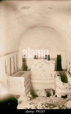 Palmyra. Tomb of the three brothers. Right hand chamber showing ...