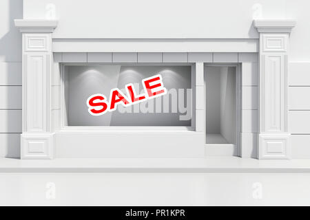 3d store shopfront with big windows Stock Photo - Alamy