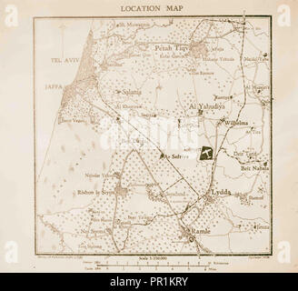 Location map of Lydda aerodrome. 1934, Israel, Lod. Reimagined by Gibon ...