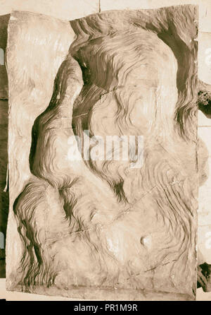 Copy of relief map showing original topography of Jerusalem with Ophel ...