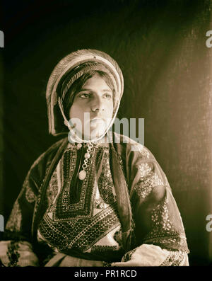 Arab girl from Ramallah?. 1898, Middle East, Israel and/or Palestine ...