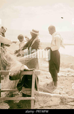 Galilee fisherman. 1898, Israel Stock Photo - Alamy