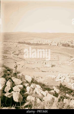 Jerash. 1898, Jordan, Gerasa (Extinct city). Reimagined by Gibon ...