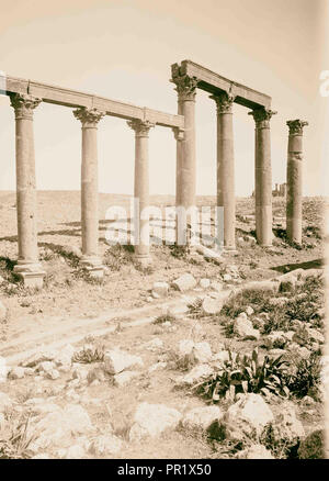 Jerash. 1898, Jordan, Gerasa (Extinct city). Reimagined by Gibon ...