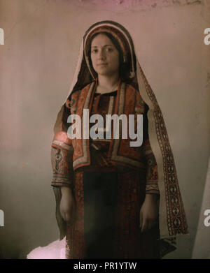 Ramallah woman. 1935, West Bank, Rām Allāh. Reimagined by Gibon ...