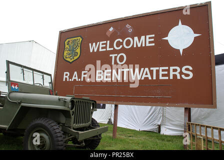 Old RAF Base Sign Closed Down WW2 Stock Photo - Alamy