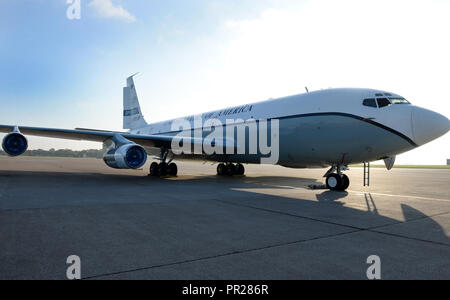 An OC-135 Open Skies aircraft takes off Sept. 14, 2018 from the flight ...