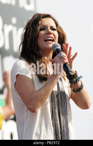 Martina McBride performs prior to the NASCAR Sprint Cup Coke Zero 400 ...