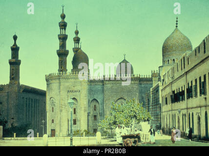 Cairo. Sultan Hassan Mosque, 'The Blue Mosque'. 1950, Egypt, Cairo ...