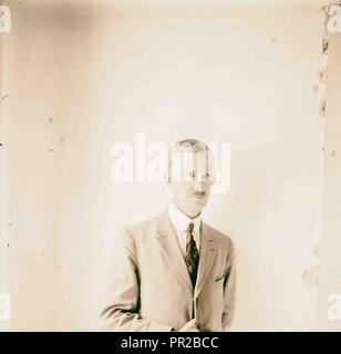 Eric Matson, standing. 1920, Middle East, Israel and/or Palestine ...