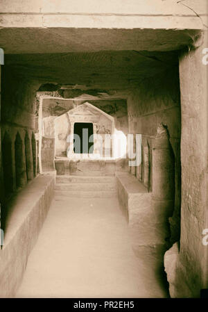 Southern Palestine. Tomb of Beit Jibrin after clearing Stock Photo - Alamy