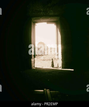 Petra in Transjordan. Doorway of Ed-Deir. 1900, Jordan, Petra (Extinct ...
