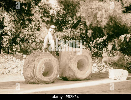 2 Roman aqueduct stones, blocks of the syphon type, positive & negative ...