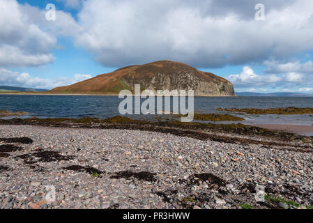 Davaar Island, at the entrance to Campbeltown Loch, Western Scotland ...