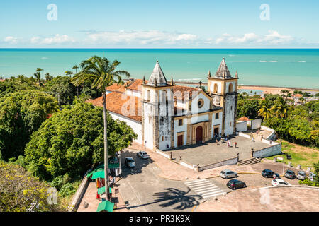 The historic architecture of the Brazilian city of Olinda in Pernambuco ...