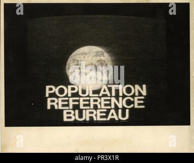 THE SCREEN SHOWING POPULATION REFERENCE BUREAU Stock Photo - Alamy