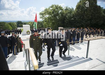(From the left) Lt. Gen. Mahmoud Freihat, chief of the general staff ...