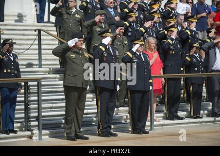 (From the left) Lt. Gen. Mahmoud Freihat, chief of the general staff ...