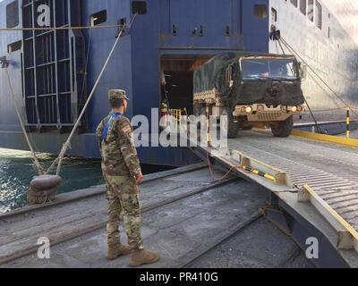 U.S. Army Col. Angel R. Estrada, 16th Sustainment Brigade commander ...