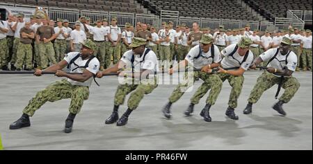 SAN DIEGO (Sept. 7, 2018) Retired Rear Adm. John “Mac” McLaughlin ...