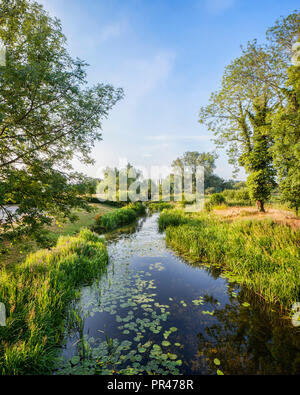 River Stour at Nayland, Suffolk, England, in the Constable Country ...