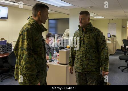 Col. David C. Wallis, right, commanding officer, School of Infantry ...