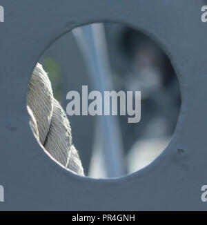 collection of various ropes string on white background. each one is ...