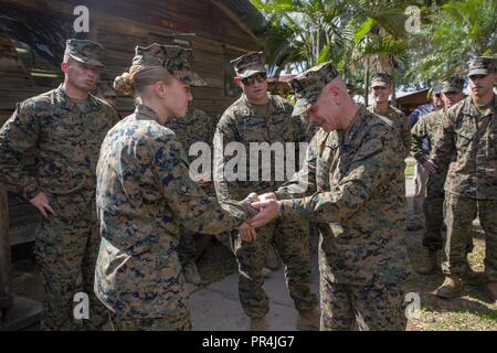 U.S. Air Force Maj. Amanda Altman, right, 422d Communications Squadron ...