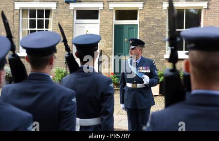 RAF personnel during the parade at the Armed Forces Day in Cleethorpes ...