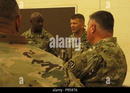 Lt. Gen. Milford Beagle (right), commanding general for the Combined ...