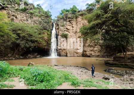 Makalia Falls waterfall Lake Nakuru National Park Kenya East Africa ...