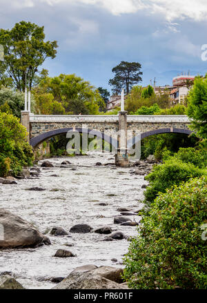 Mariano Moreno Bridge and Tomebamba River, Cuenca, Azuay Province ...
