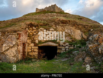 Marisco Castle on Lundy island off the north coast of Devon UK Stock ...