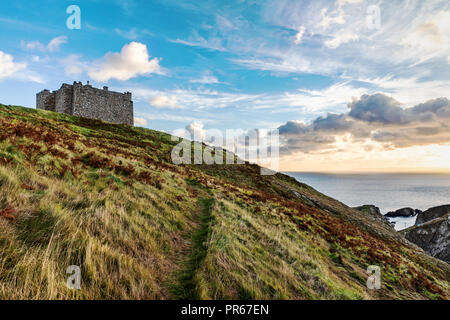 Marisco castle on the isle of Lundy, Bristol Channel Stock Photo - Alamy