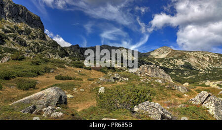 Bulgaria Pirin peaks mountain panorama Stock Photo - Alamy