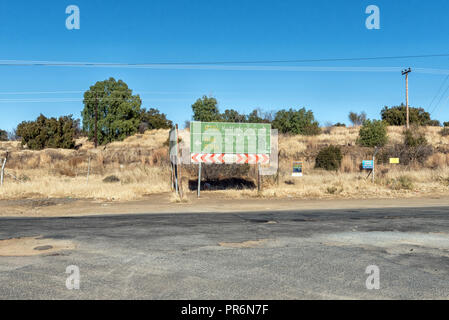 KOFFIEFONTEIN, SOUTH AFRICA, AUGUST 6, 2018: Grain silos at ...