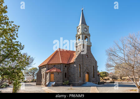 LUCKHOFF, SOUTH AFRICA, AUGUST 6, 2018: Silos for grain seeds in ...