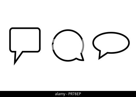 speech bubble icon Stock Vector Image & Art - Alamy